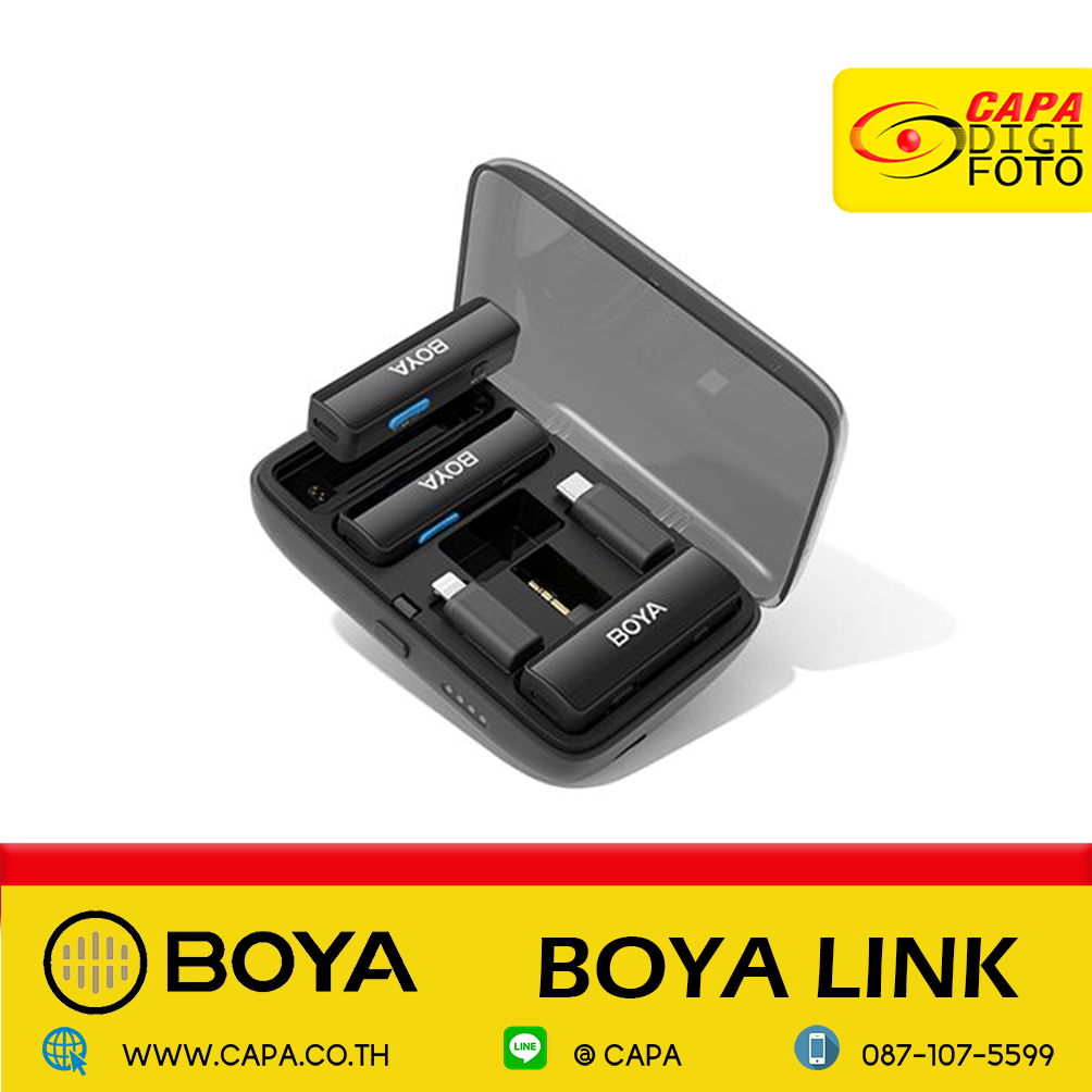 BOYA LINK All in One Wireless Microphone System | Shopee Thailand