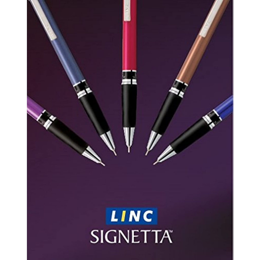 ปากกาลูกลื่น Linc Signetta สวย หรู ดูแพง สีน้ำเงิน ขนาด 0.5 mm เขียน ...