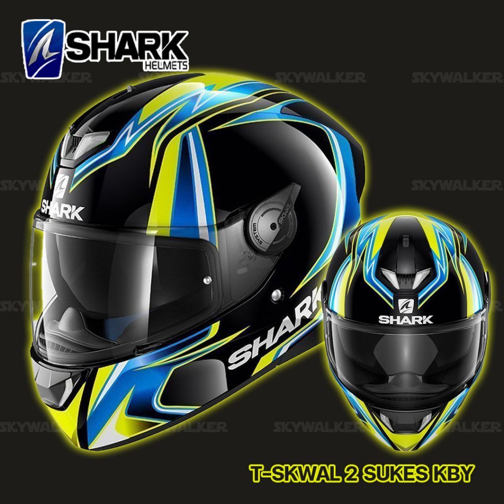 หมวกกันน็อค SHARK รุ่น T-SKWAL 2 SUKES KBY (GLOSSY) | Shopee Thailand