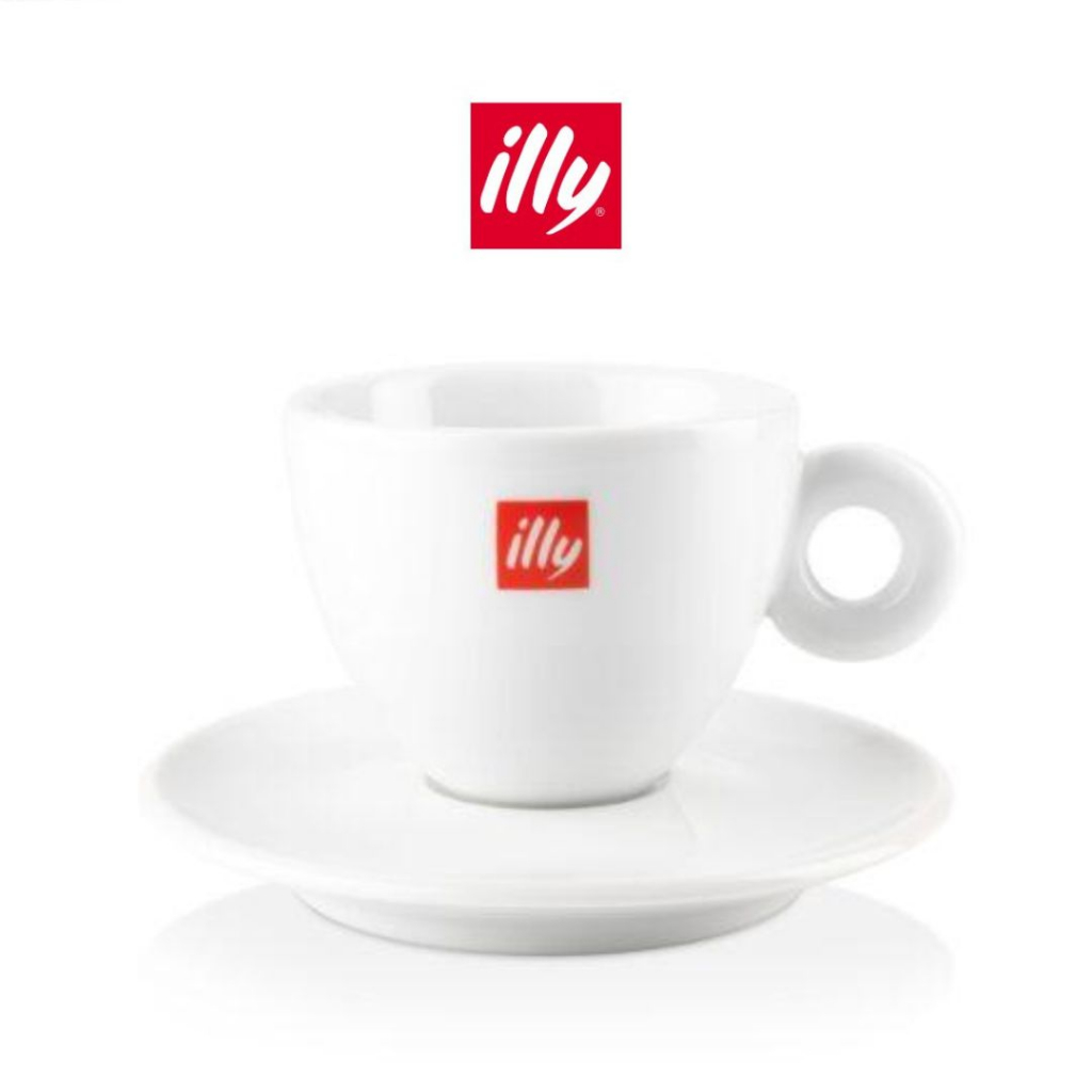 ILLY แก้วกาแฟเซรามิกคาปูชิโน่พร้อมจานรอง CERAMIC CAPPUCCINO CUP WITH ...
