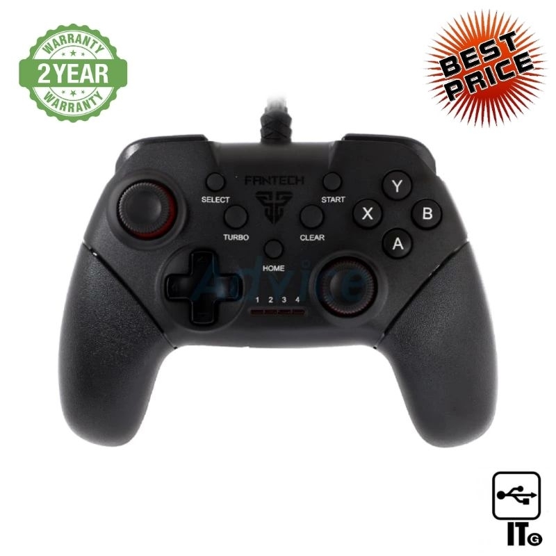 Controller Analog FANTECH Shooter (GP-13) Black/Red ประกัน 2Y จอยเกม จอ ...