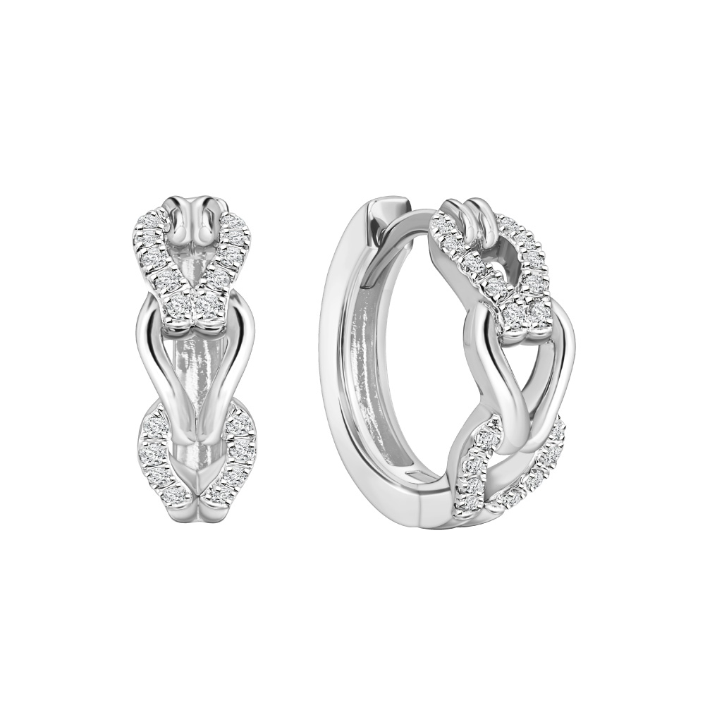 PRIMA ต่างหูเพชรน้ำ 99 Chain Collection ตัวเรือน 18K | Shopee Thailand