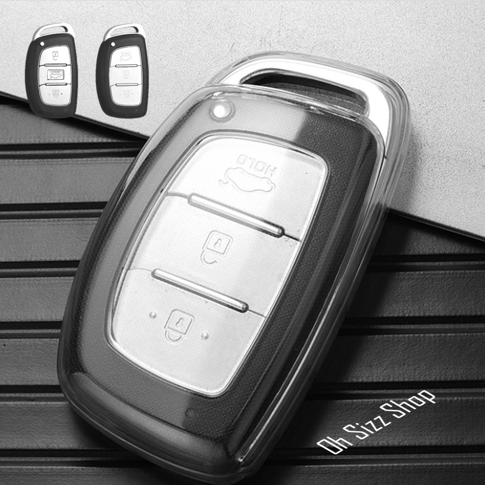 เคสใสซีทรู รีโมทรถฮุนได Hyundai Creta 2023 แบบ 3 ปุ่ม Smart Key ปกป้อง ...