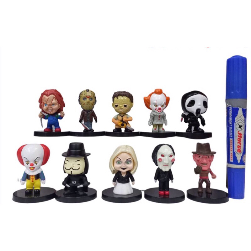 โมเดล POP รวมผีพร้อมฐาน ชุด 10 ตัว ความสูง 5-7 cm (uijj) | Shopee Thailand