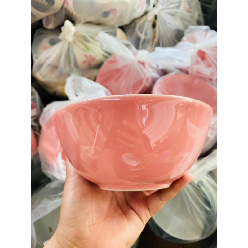 ชามเซรามิค ทรงก้นลึกสีชมพูเงาพาสเทล กว้าง 6 นิ้ว สูง 3 นิ้ว | Shopee ...