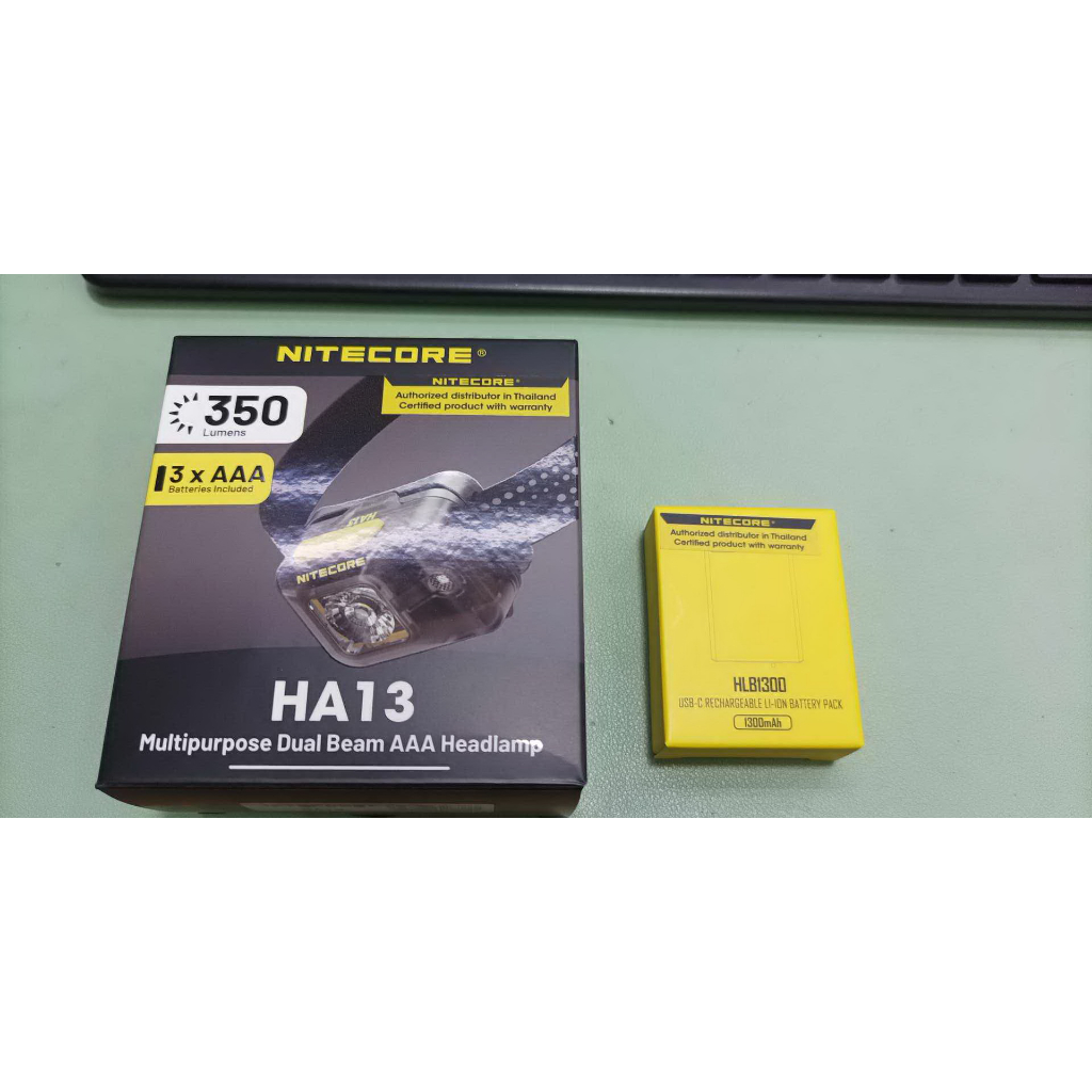 ไฟฉายคาดหัว Nitecore HA13 ความสว่าง 350lm ถ่าน AAA 3ก้อน หรือใช้แบตชาร์จก็ได้ | Shopee Thailand