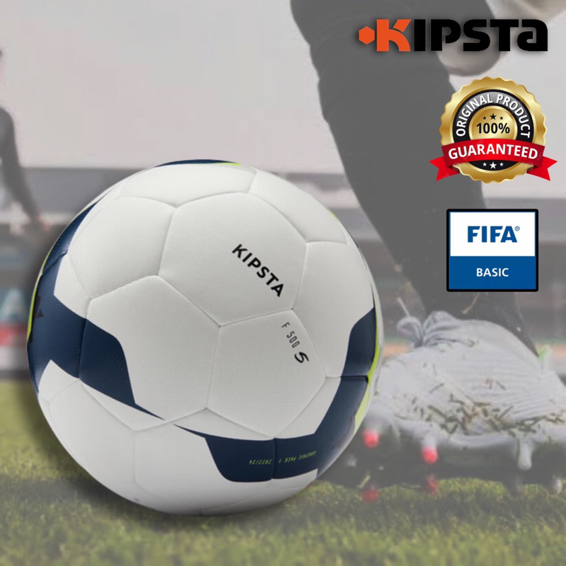 ลูกฟุตบอลไฮบริด ขนาดเบอร์ 3,4 และ 5 รุ่น FIFA Basic F500 (สีขาว/เหลือง ...