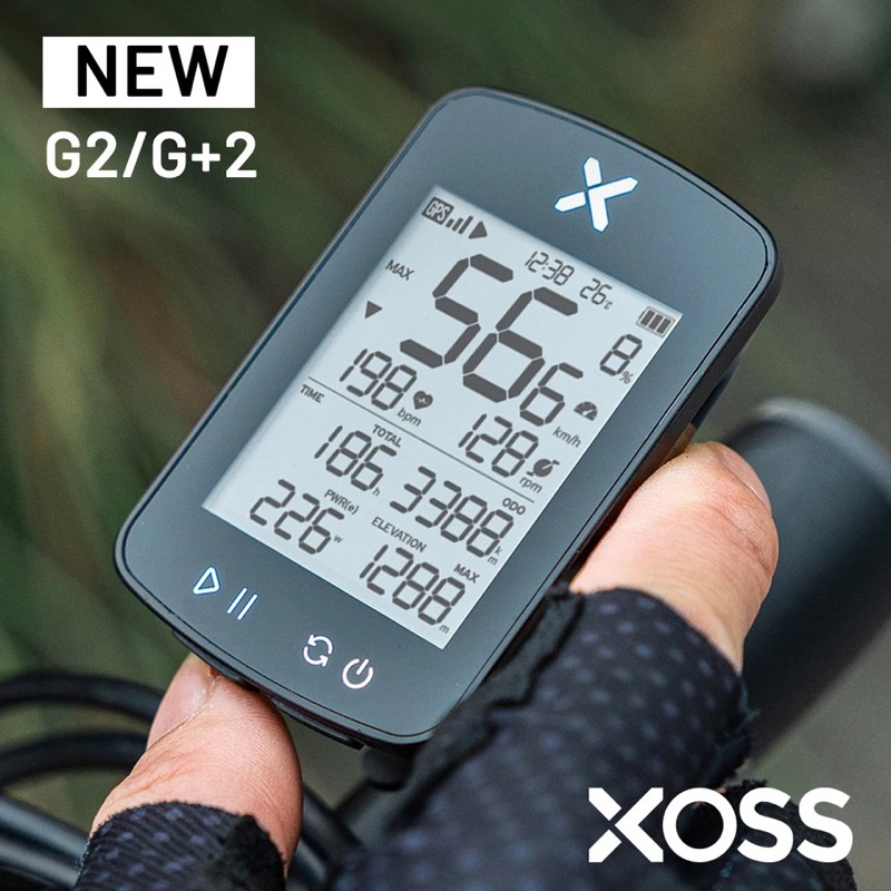 [🇹🇭ประกัน1ปี] ไมล์ GPS ยี่ห้อ XOSS รุ่น G2+ จอใหญ่ รองรับตัววัดรอบขา ...