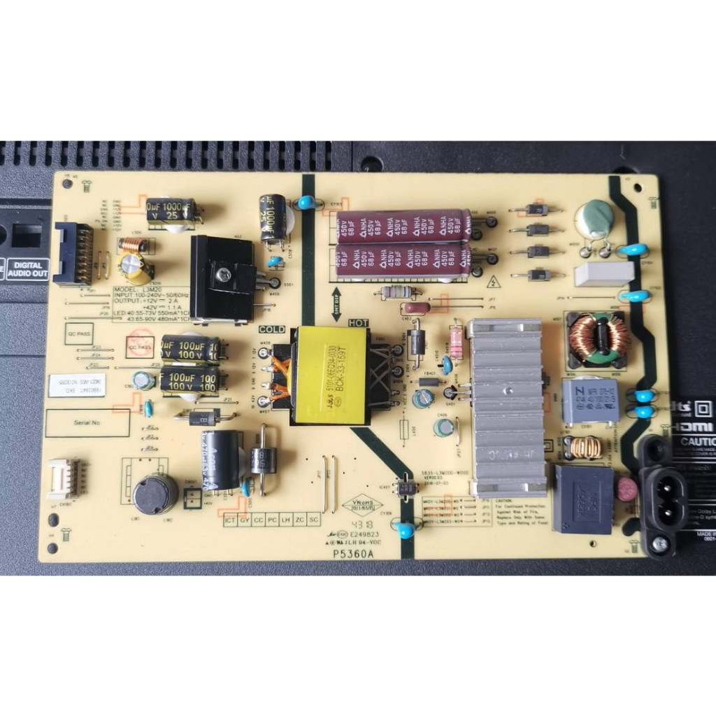 อะไหล่ทีวี Coocaa รุ่น 40S3A21T (บอร์ด power supply) | Shopee Thailand