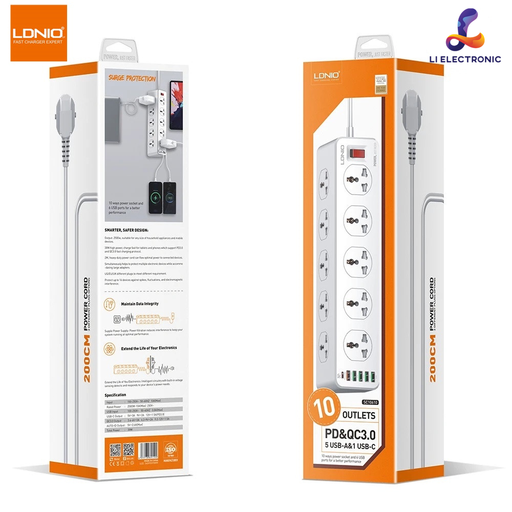 ของแท้100% LDNIO SC10610 มีสินค้าลอกเลียนแบบจำนวนมาก โปรดเปรียบเทียบ ...
