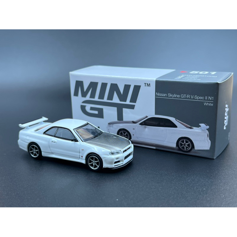 MINI GT Nissan Skyline GT-R (R34) V-Spec II N1 White | Shopee Thailand