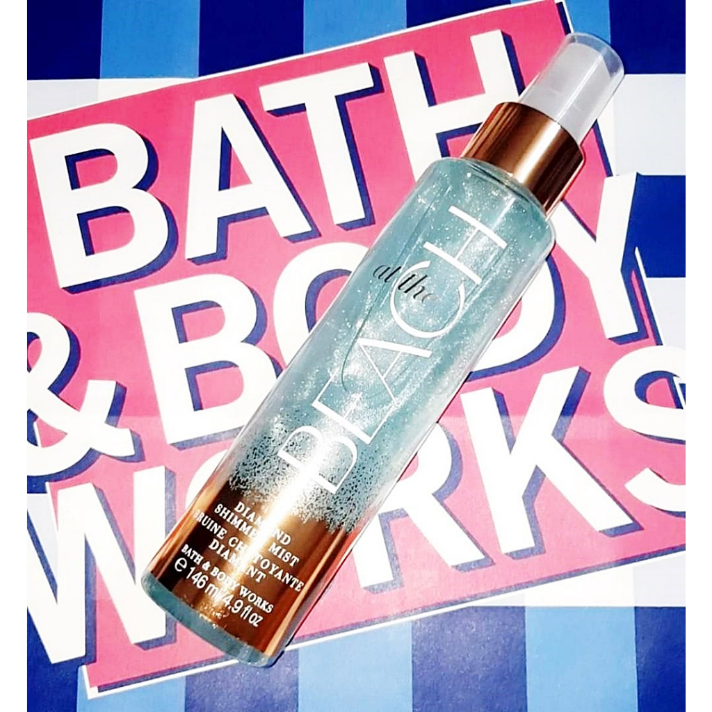 ของแท้ 100% Bath&Body Works Diamond Shimmer Mist * At the Beach 146ml ...