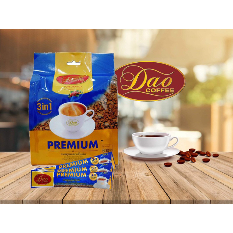 Dao Coffee - กาแฟสำเร็จรูป 3-in-1 พรีเมี่ยม Instant Coffee 3-in-1 ...