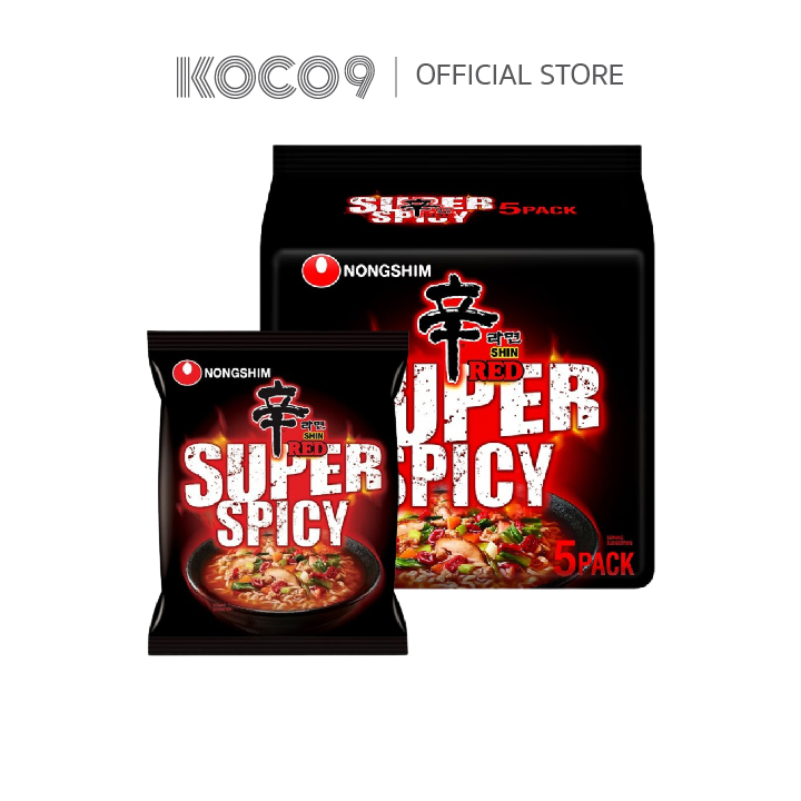 [Exp. 5/7/2024 ] Nongshim Shin Red Super Spicy นงชิม ชิน เรด ซูปเปอร์ ส ...