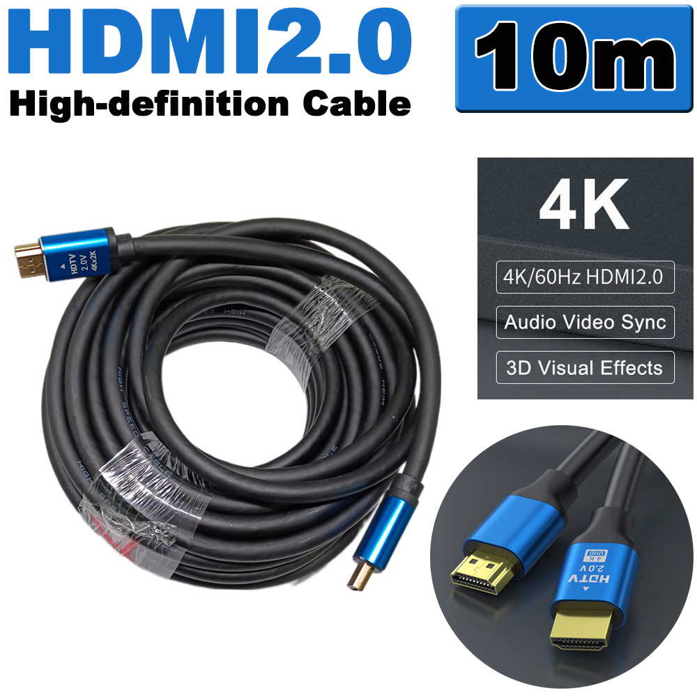 สาย HDMI2.0 High-definition Cable ยาว 10m 4K 60Hz 2K 144Hz สำหรับ TV IPTV PC XBOX PS3/4 | Shopee ...