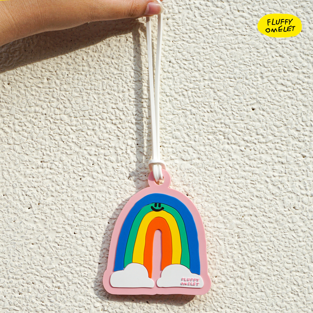 RAINBOW RUBBER NAME TAG | Shopee Thailand