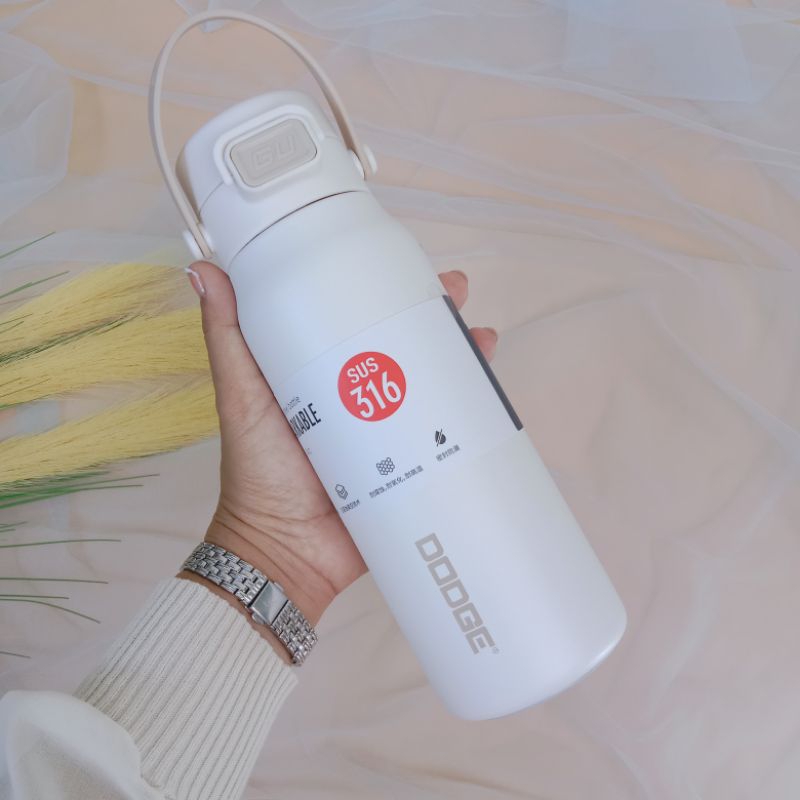 DODGE กระบอกน้ำร้อน-เย็น สแตนเลส sus316 แก้วเก็บเย็น12ชม แก้วน้ำสแตนเลส DB-23659 ขนาด 580 ml ...