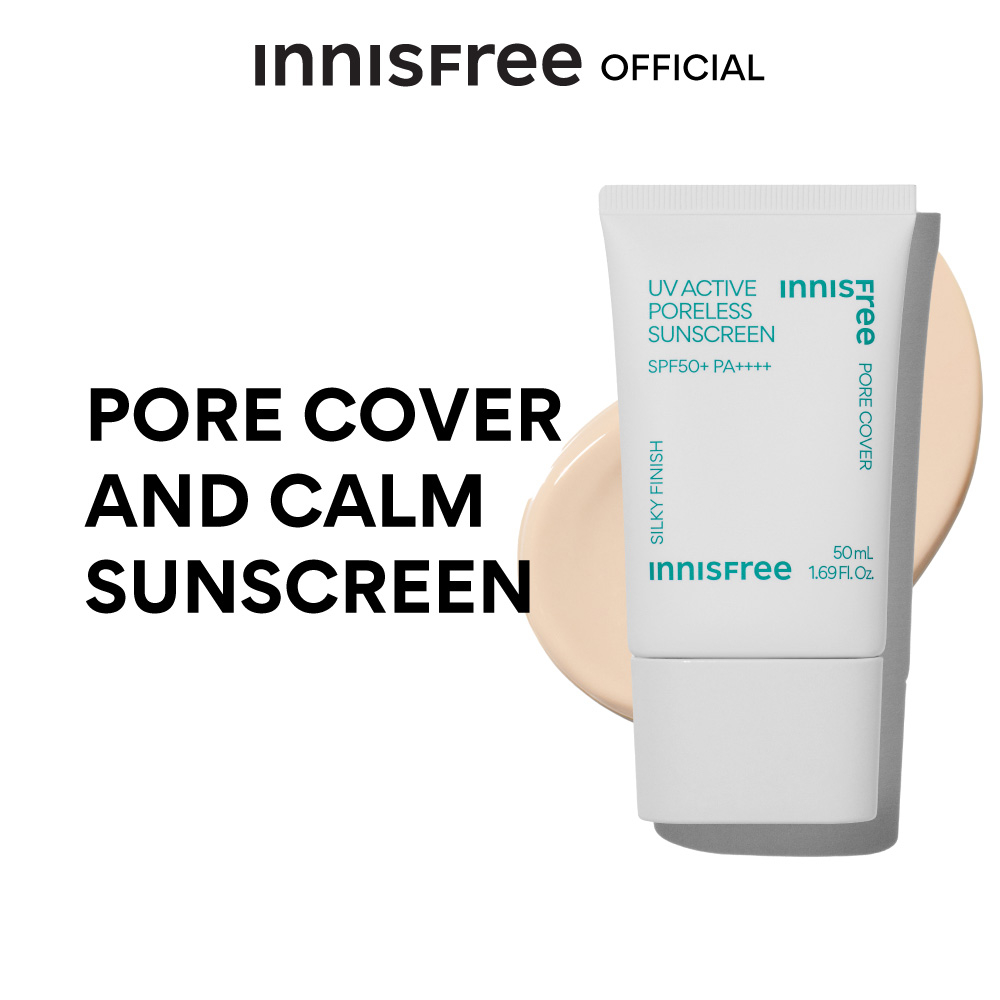 innisfree UV active poreless sunscreen 50ml อินนิสฟรี ยูวี แอคทีฟ กัน ...
