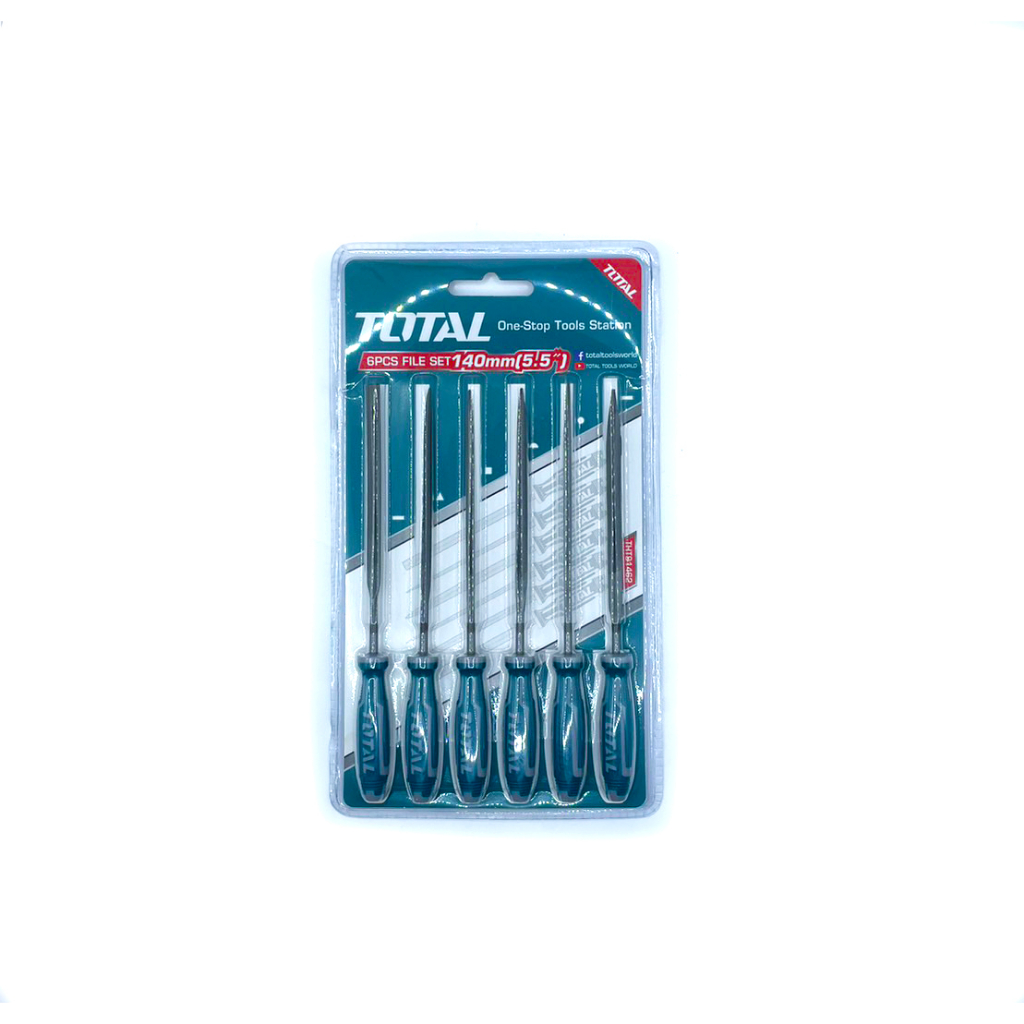 Total ตะไบอเนกประสงค์ มินิ 6 ตัวชุด ขนาด 3 x 140 มม. รุ่น THT91462 ...