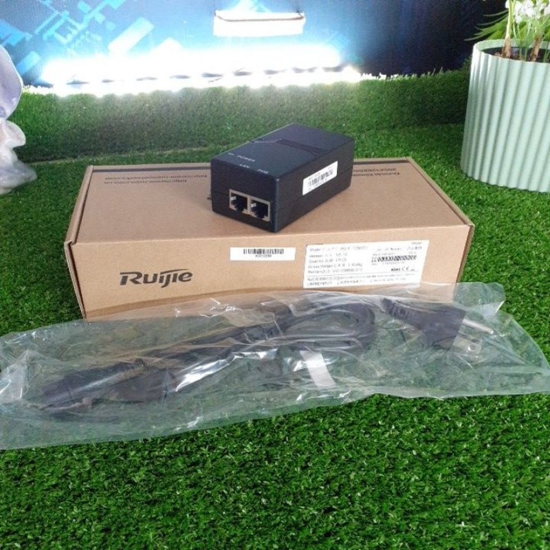 Ruijie RG-E-120(GE) POE Injector 802.3af POE 50VDC 15.4W Port Gigabit ...