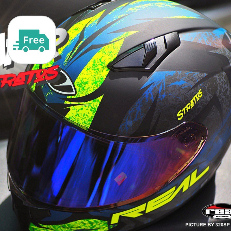 หมวกกันน็อค Real Raptor Stratos [ส่งฟรี] | Shopee Thailand