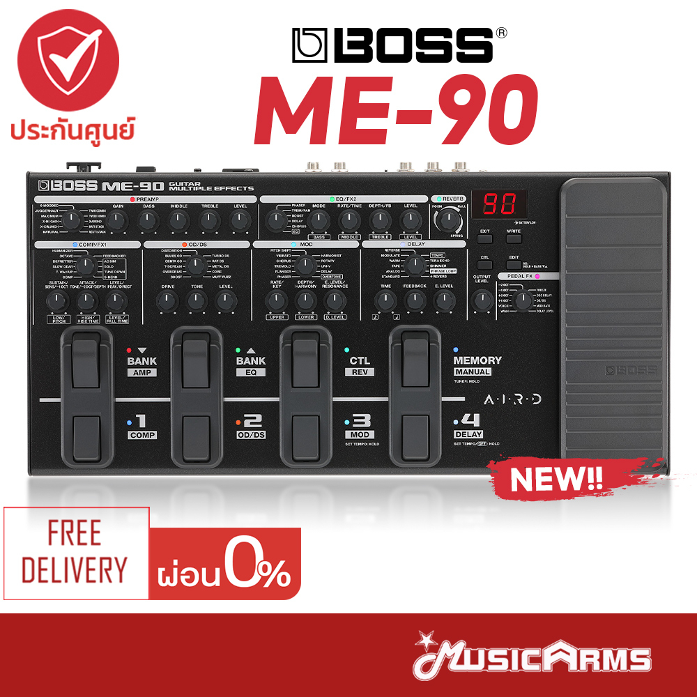 Boss ME-90 เอฟเฟคกีตาร์ Boss ME90 Multi Effect มัลติเอฟเฟค Boss ME 90 ...