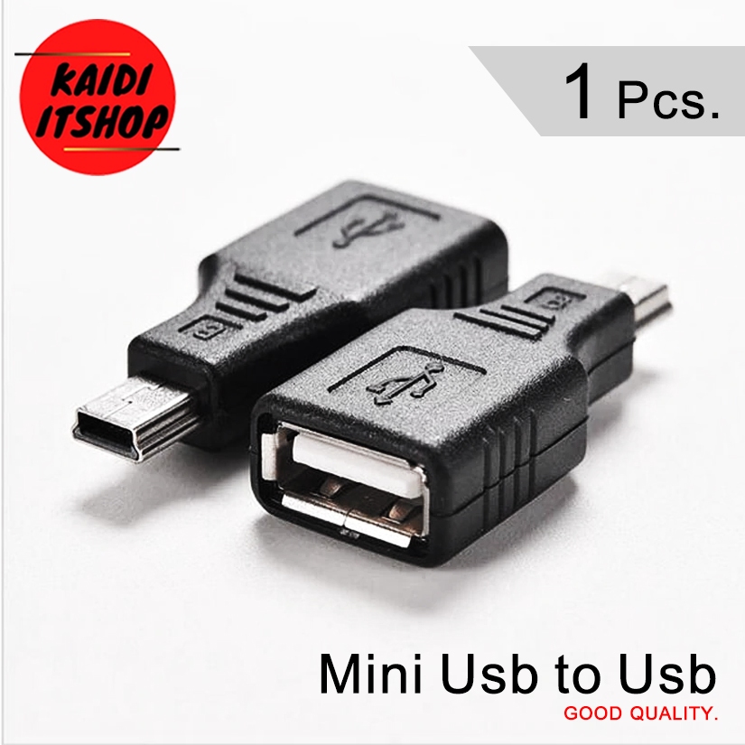 Mini USB B 5 Pin Male Plug OTG Host Adapter Converter Connector up to ...