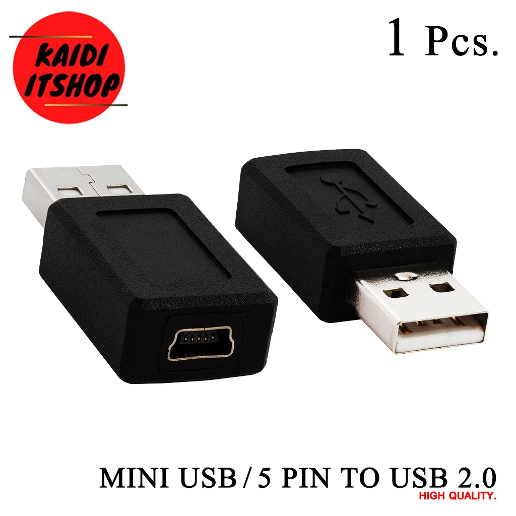 mini usb b 5 pins female jack to usb a 2.0 male connector adapter M/F ...