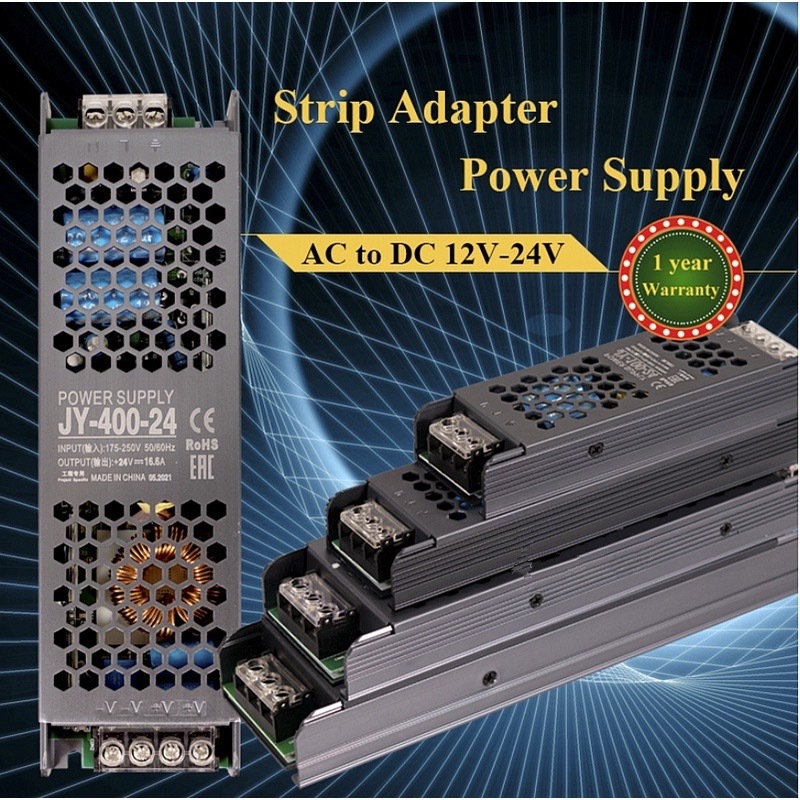 NEW LED สวิตชิ่งเพาเวอร์ซัพพลาย Switching Power Supply 12V 5A 12.5A 16.5A 25A 33A 60W-400W ...