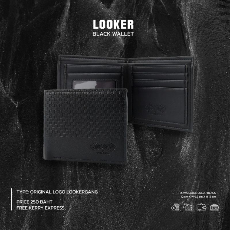 LOOKER BLACK WALLET - กระเป๋าสตางค์รุ่นใหม่ | Shopee Thailand