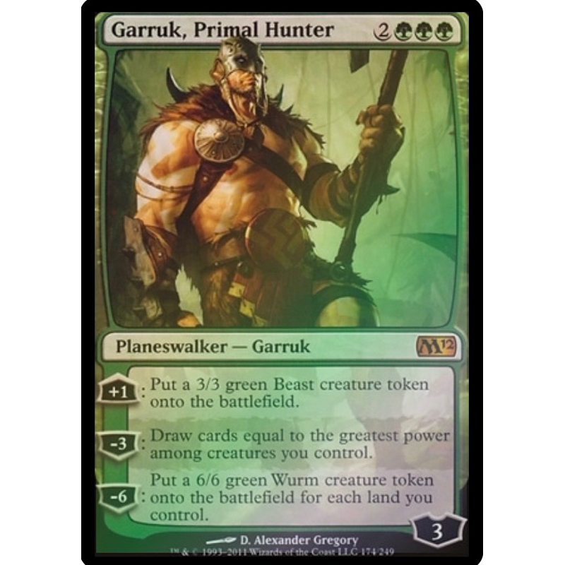 MTG SINGLE Garruk, Primal Hunter FOIL (M) | Shopee Thailand