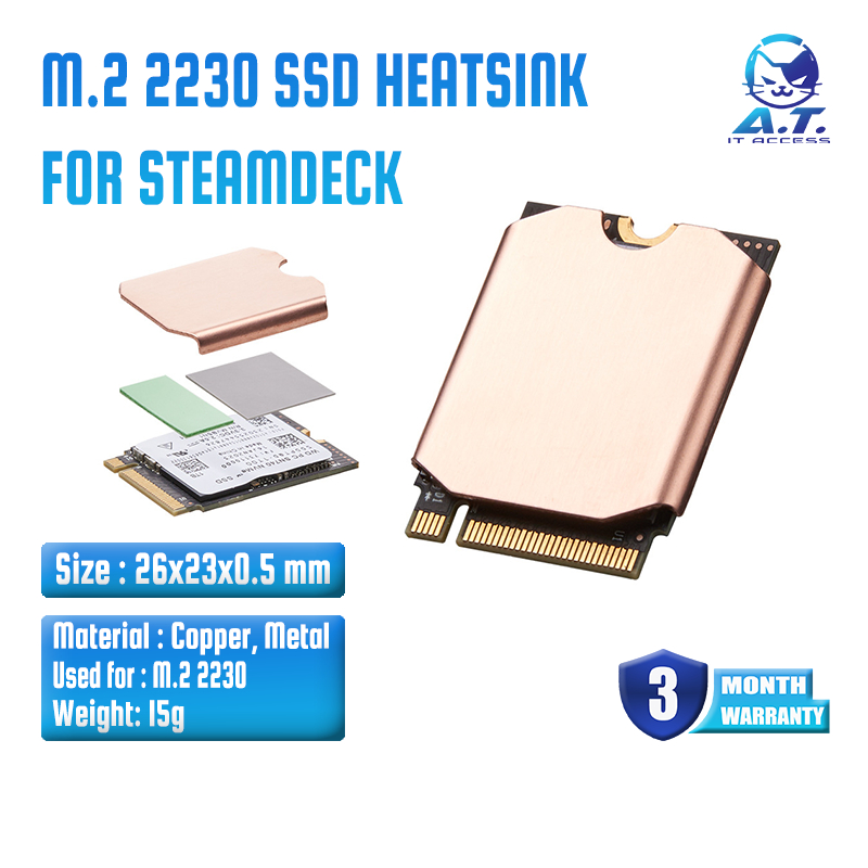 Heatsink M.2 2230 for SteamDeck ฮีทซิงค์ M2 2230 สำหรับ สตรีมเด็ค ...