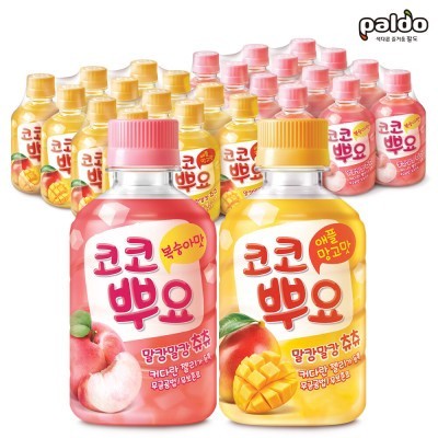 พร้อมส่ง Paldo Coco Puyo Soda 280ml น้ำผลไม้โซดา น้ำผลไม้ผสมวุ้นมะพร้าว ...