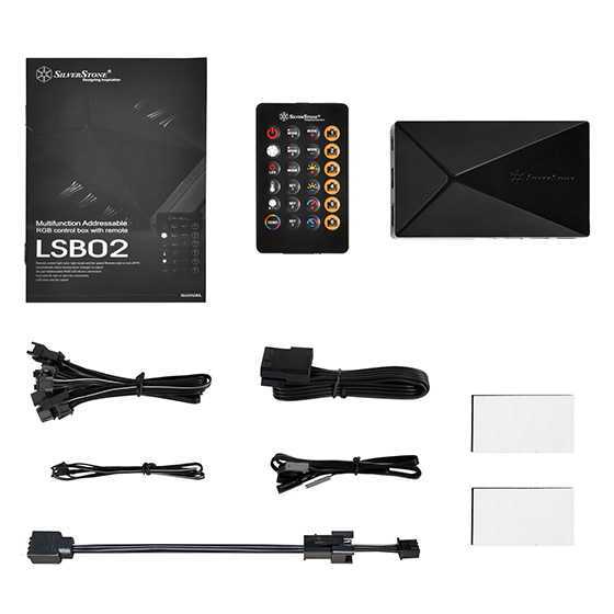 SILVERSTONE LSB02-E MULTIFUNCTION ADDRESSABLE RGB CONTROL BOX WITH ...