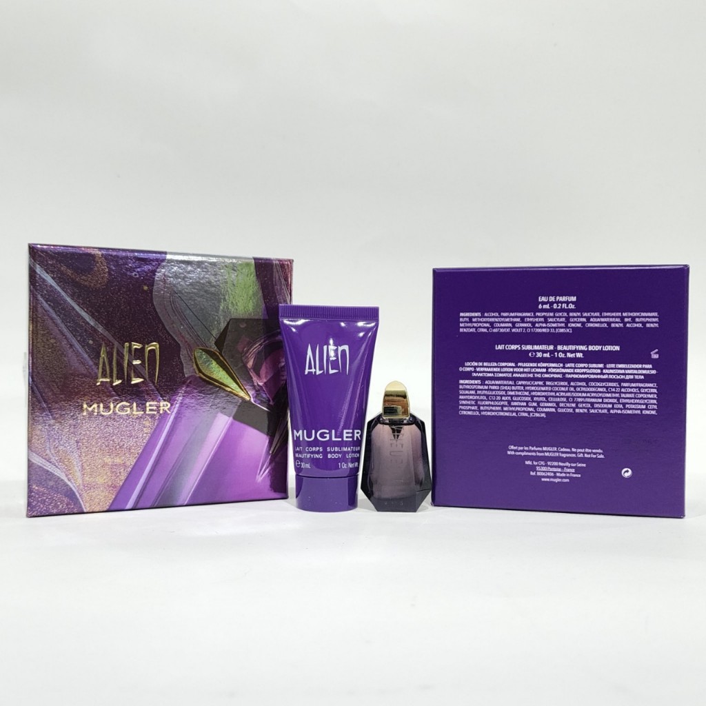 น้ำหอมจิ๋วมินิ Set Thierry Mugler Alien EDP 6ml + Body Lotion 30ml ...
