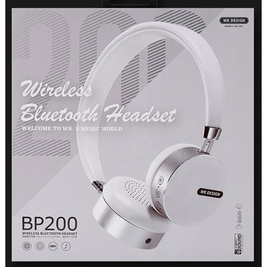 หูฟังไร้สาย BP200 Wireless Bluetooth Headset By WK Design | Shopee Thailand
