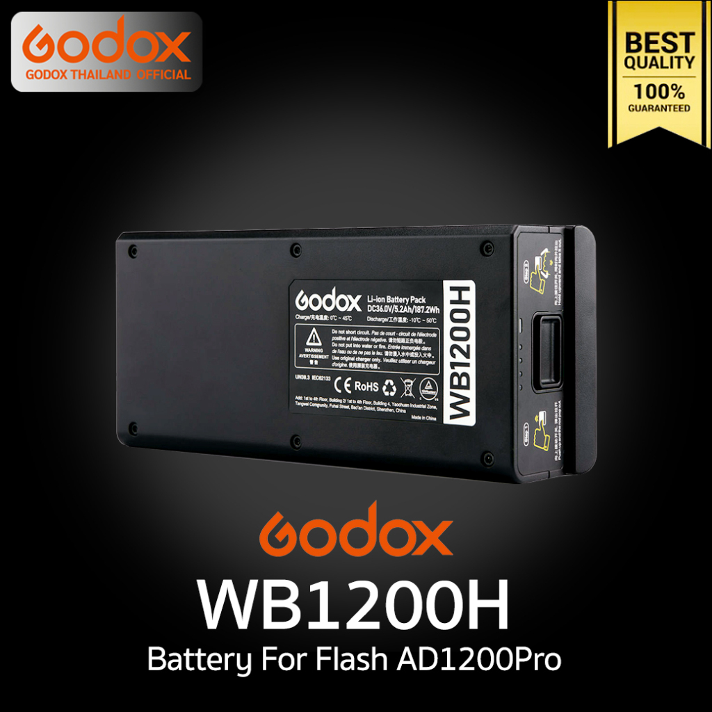 Godox Battery WB1200H For Flash AD1200Pro / Godox thailand | Shopee ...