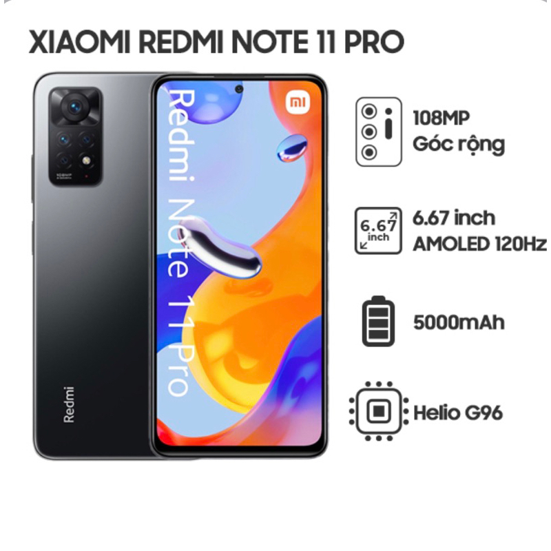 ลดราคาพิเศิษ Xiaomi Redmi Note 11Pro(Ram6/128GB)ประกันศูนย์เดินแล้ว ...