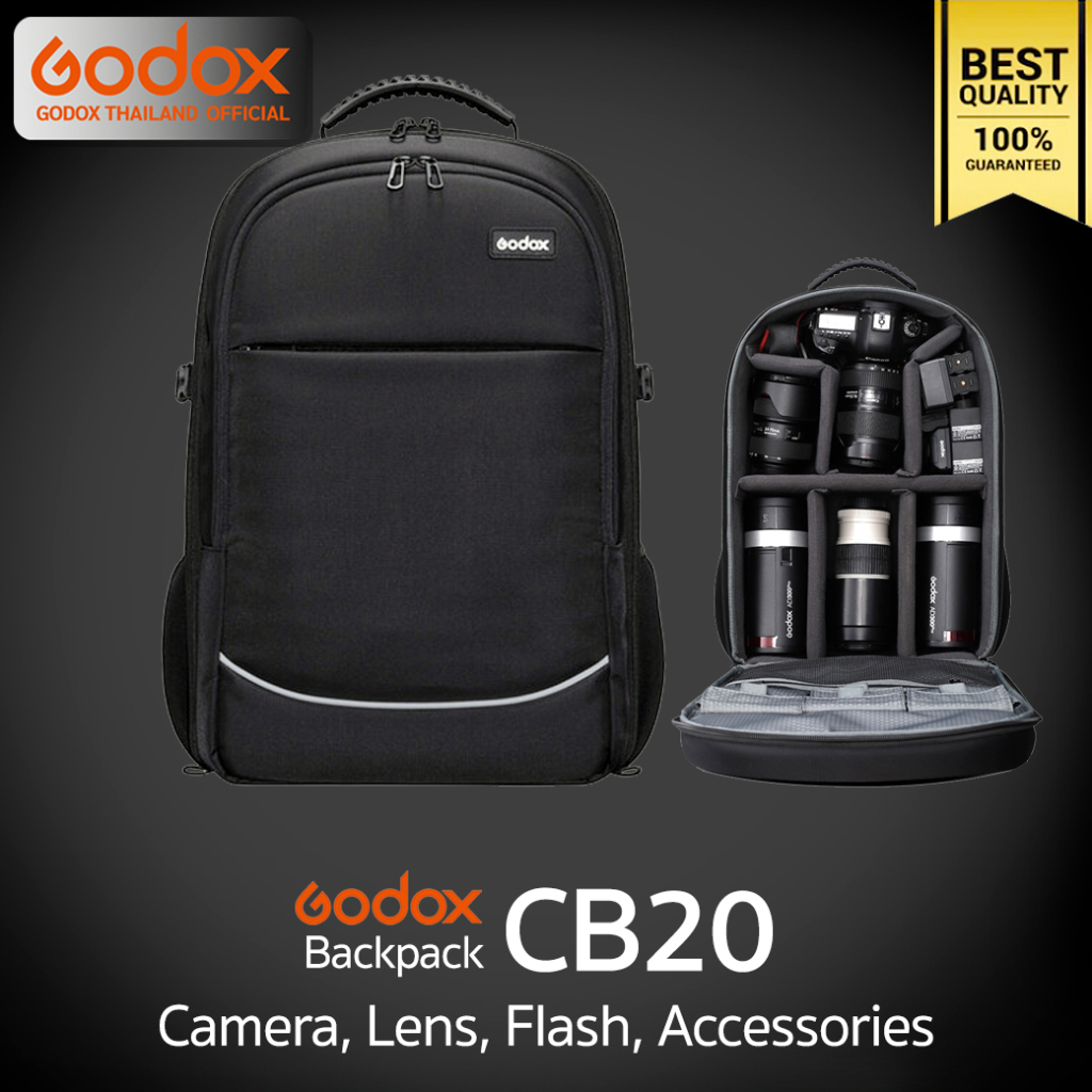 Godox Bag CB20 Backpack For Camera , Flash , Accessories กระเป๋ากล้อง ...