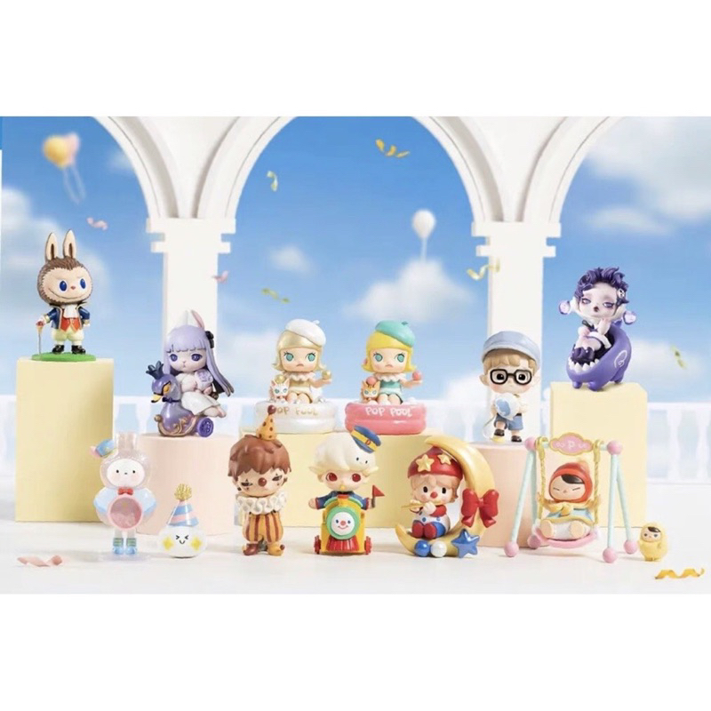 ลิขสิทธิ์แท้ POP MART POP LAND Series Basic style Dimoo MOLLY LABUBU ...