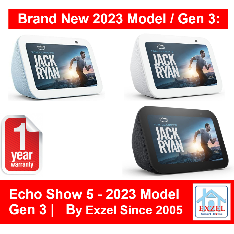 Amazon Echo Show 5 - Gen 3, 2023 Model- 3rd Gen | 1Yr Warranty Fast 1 ...