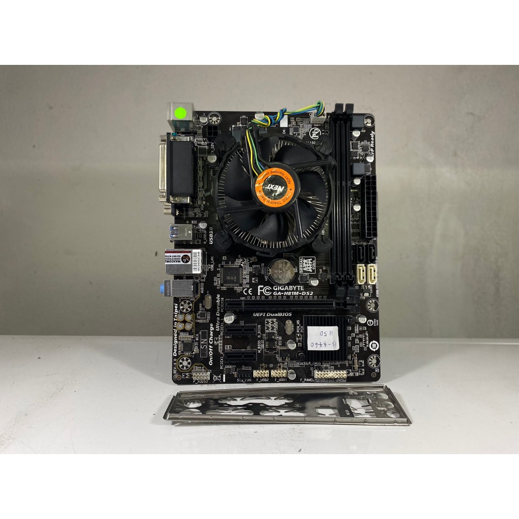 ชุดเซ็ตซีพียู+บอร์ด : CPU INTEL (เลือกได้) + GIGABYTE GA-H81M-DS2 ...