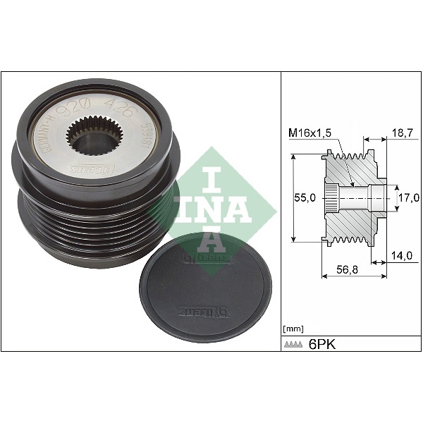 มู่เล่ไดร์ชาร์จ BENZ E-CLASS W213 A238 C238 S213 E180 E200 E250 E300 ...