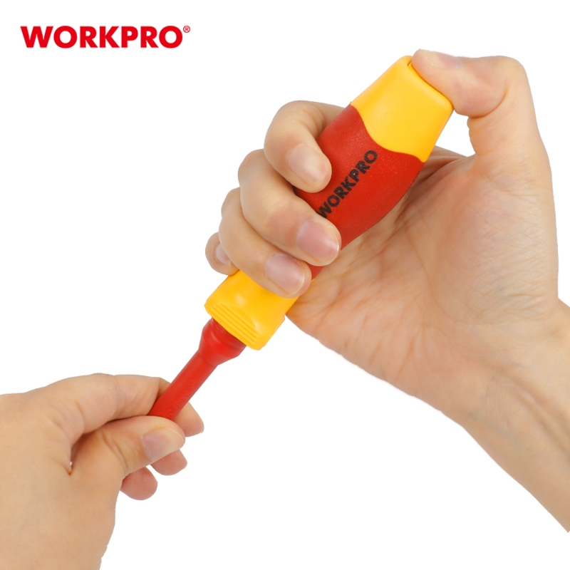 WORKPRO ชุดไขควงหุ้มฉนวนกันไฟ 12 ชิ้น รุ่น WP341018 | Shopee Thailand
