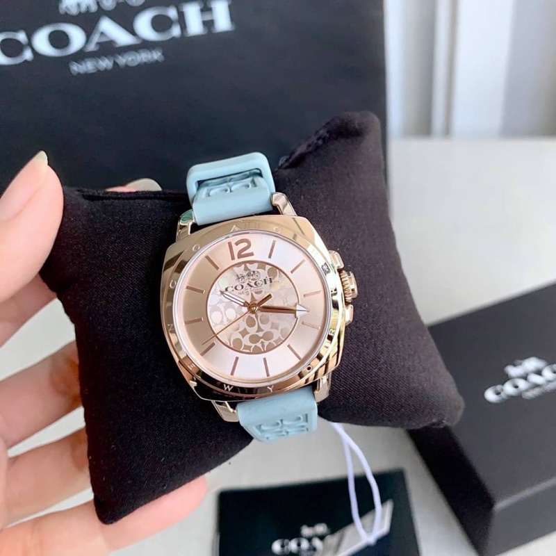 (ผ่อน0%) นาฬิกา Coach BOYFRIEND WOMEN'S WATCH หน้สปัดหลม 34MM 14503979 ...