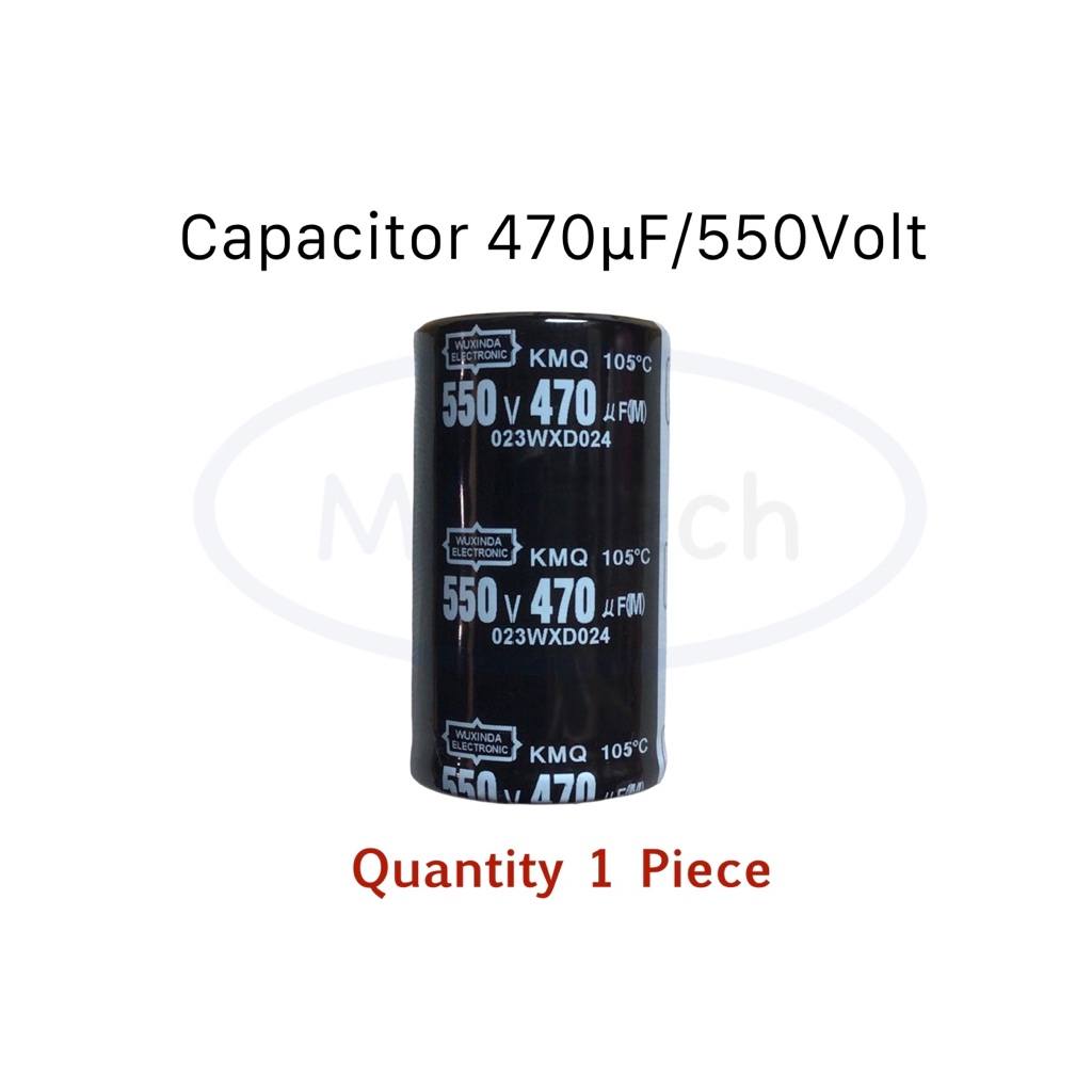 470uf 550V คาปาซิเตอร์ 470uf/550V Capacitor 550V470uf ขนาด 35.0x60.0mm ...