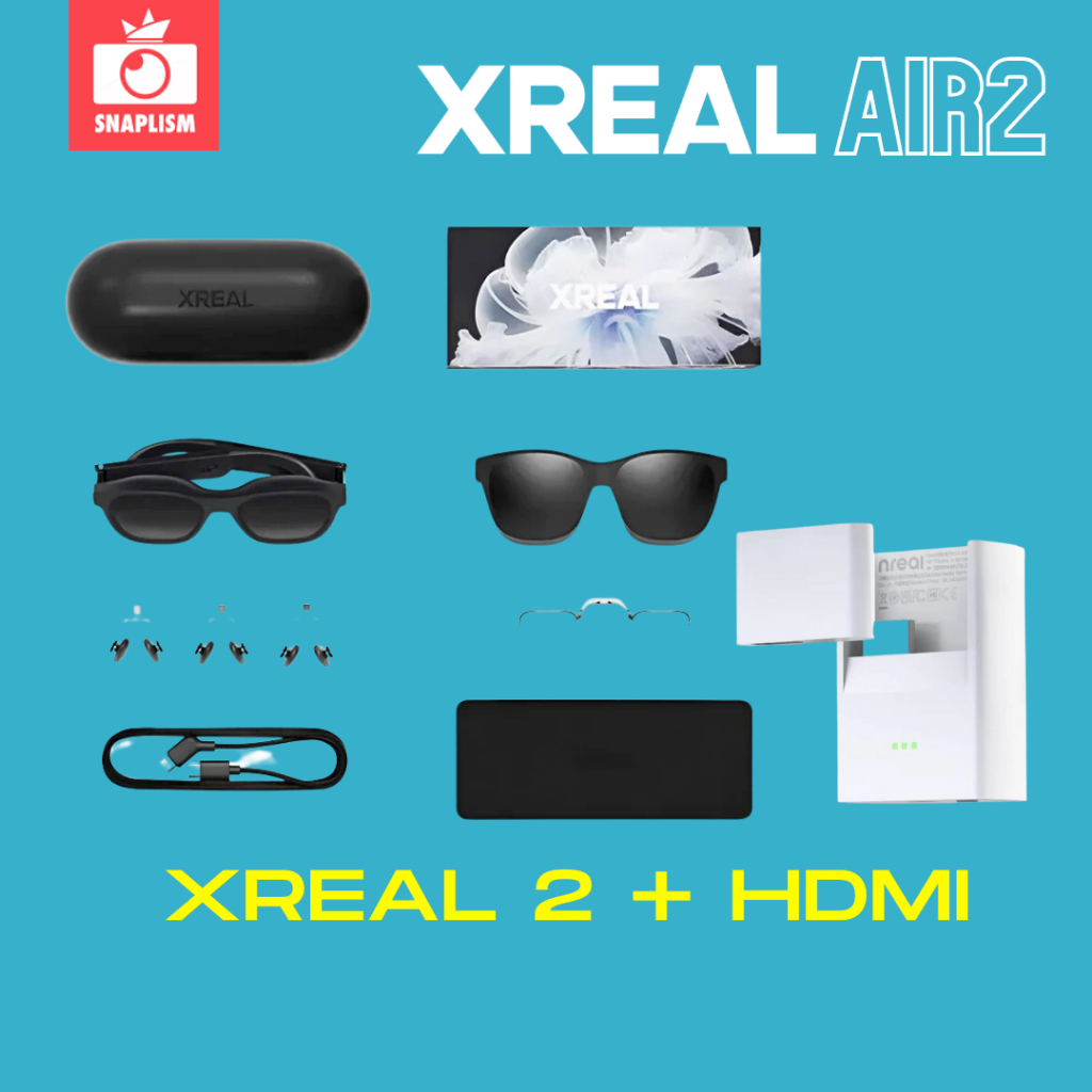ใส่ Code ลดเพิ่ม 2000 XREAL AIR 2 AR Glasses, Smart Glasses with Massive 201" Micro-OLED Virtual ...