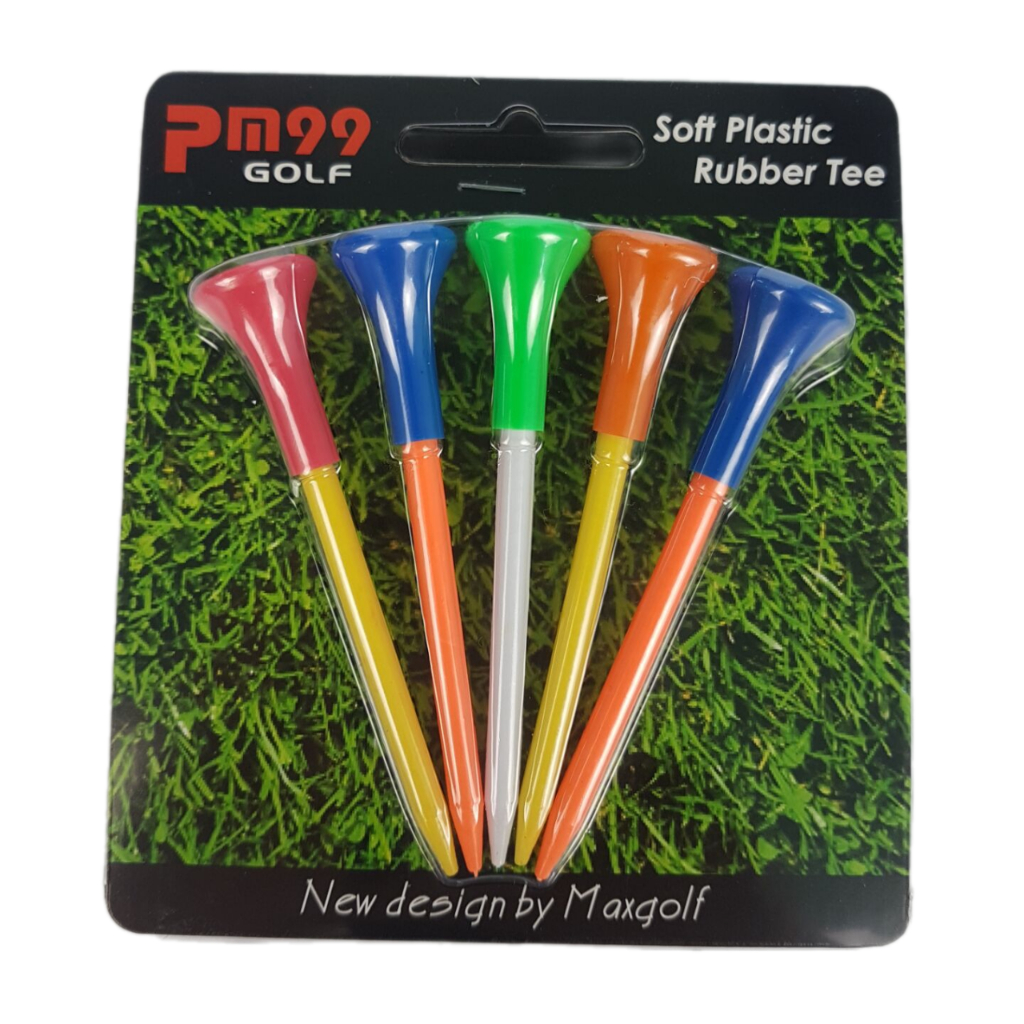 TEEs MAX Golf พลาสติกคละสี 1แพ็ค คละสี 5 ชิ้น (TM0001) 83mm long ...