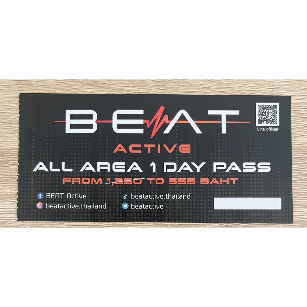 บัตร BEAT ACTIVE - All Area 1 day pass | BITEC Bangna | Shopee Thailand