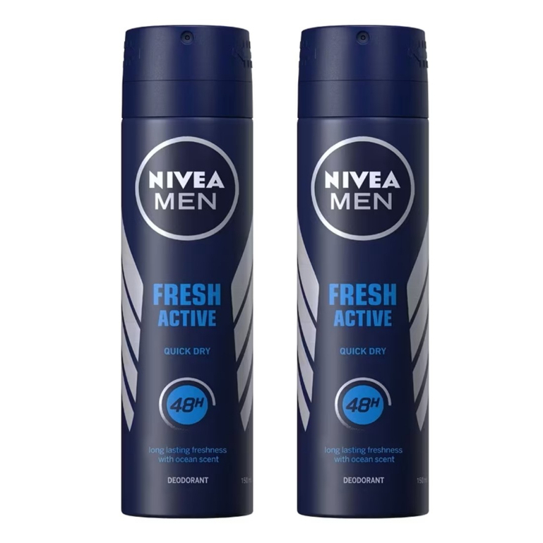 NIVEA MEN Fresh Active Body Spray นีเวีย เฟรช แอกทีฟ บอดี้ สเปรย์ ...